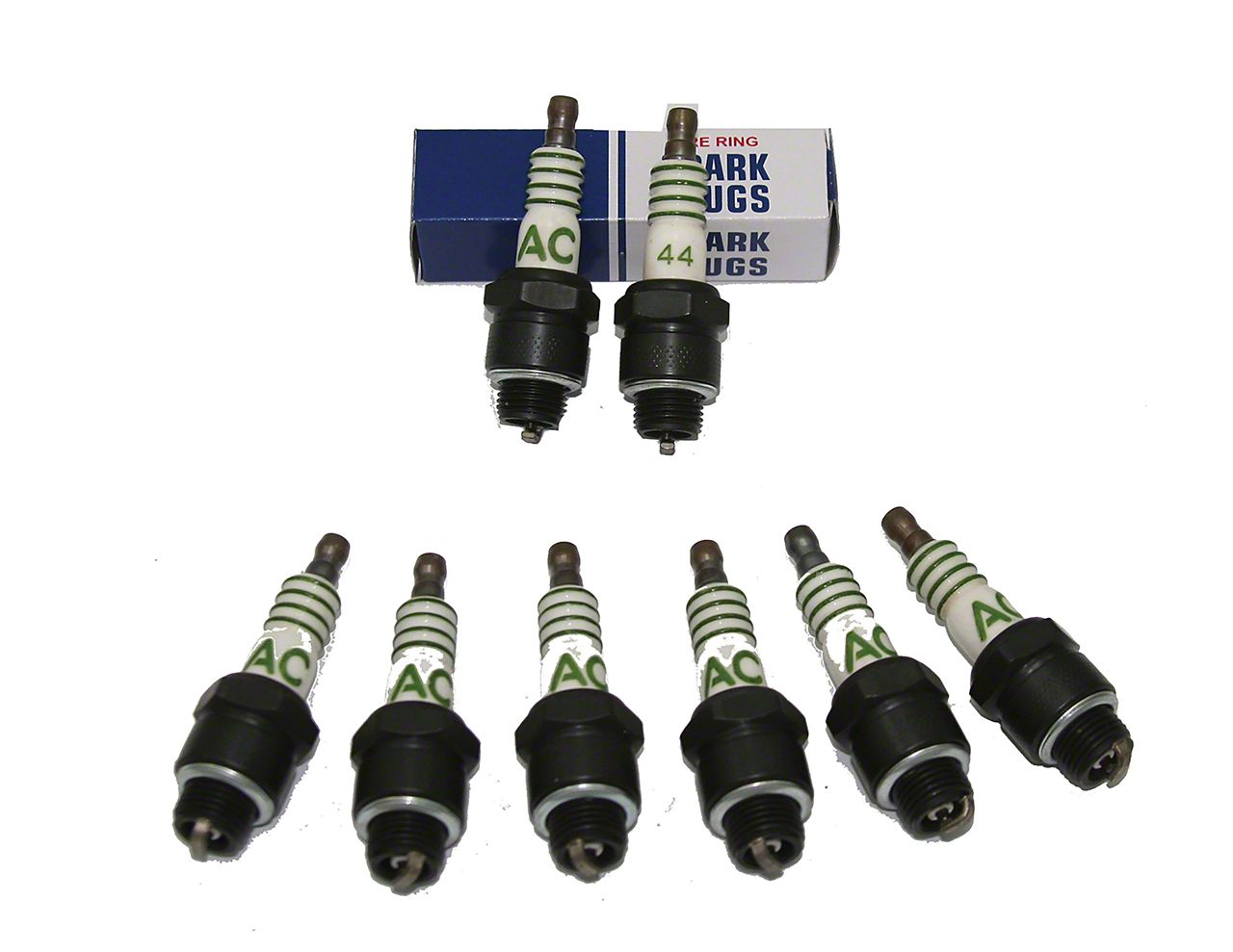 CA Ecklers Spark Plugs; 44; 8-Pack 51986 (56-68 Corvette C1 & C2)