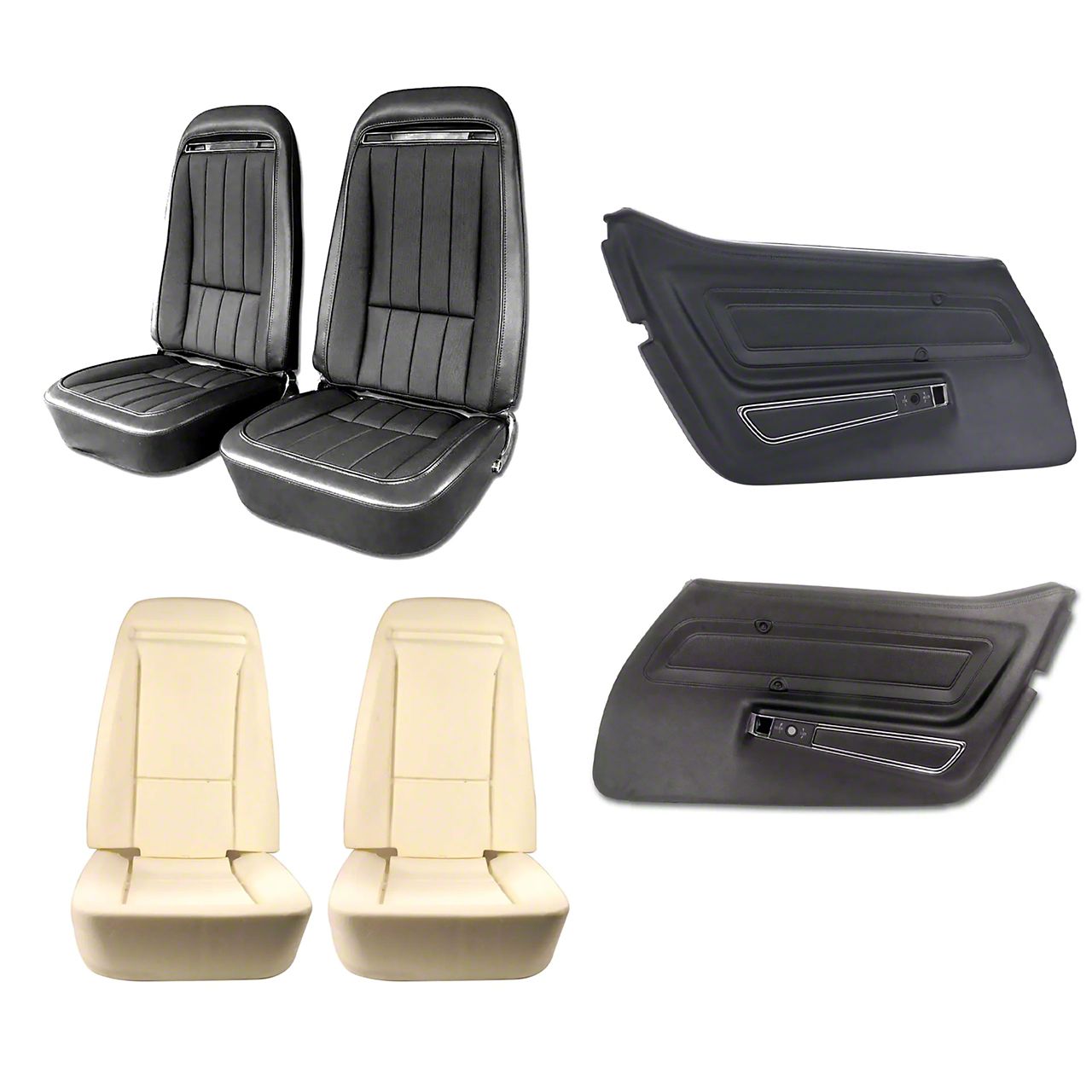 CA Ecklers Vinyl Seat Upholstery, Seat Foam and Deluxe Door Panel ...