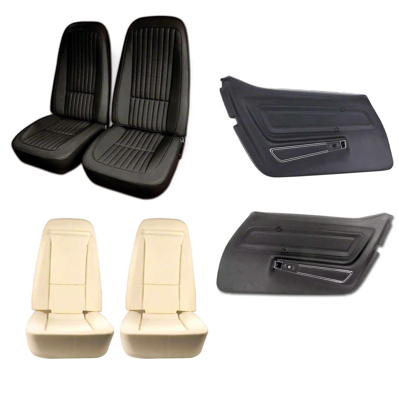 CA Ecklers Vinyl Seat Upholstery, Seat Foam and Deluxe Door Panel ...