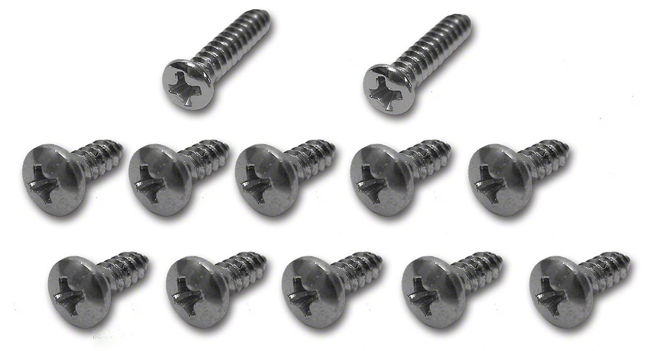 CA Ecklers Windshield Interior Molding Screws K1093 (63-67 Corvette C2 ...