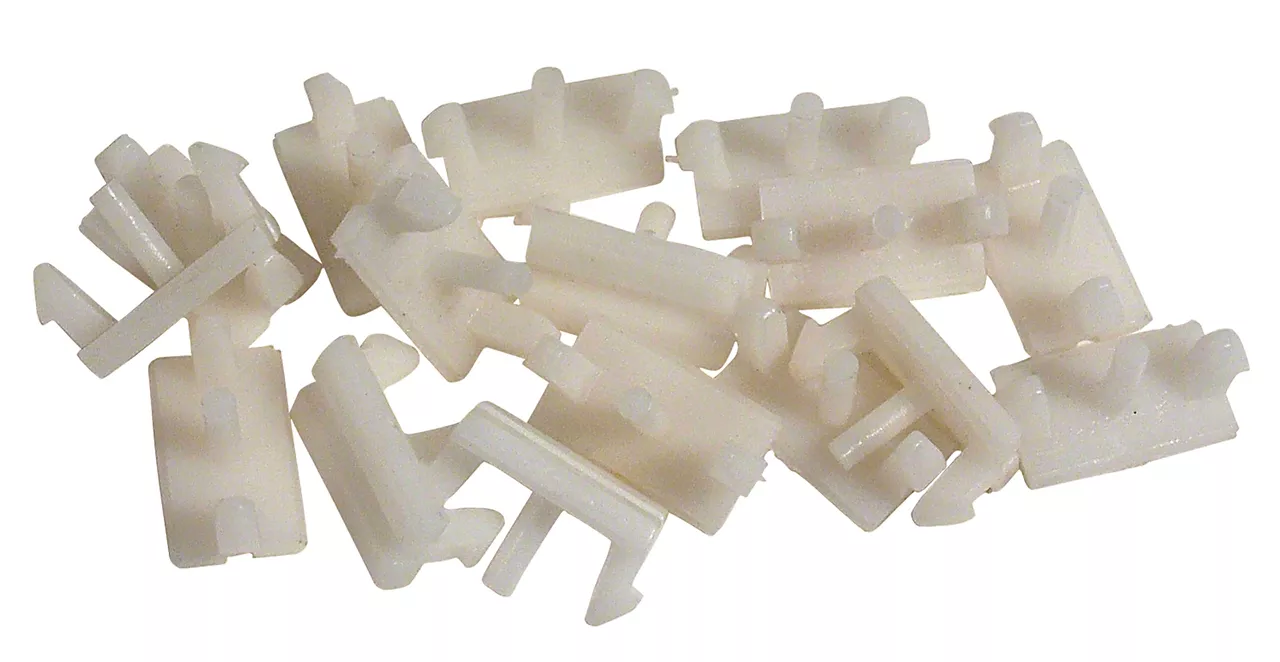 Ecklers Grille Molding Mounting Clips; 16-Pieces (1973 Mustang)