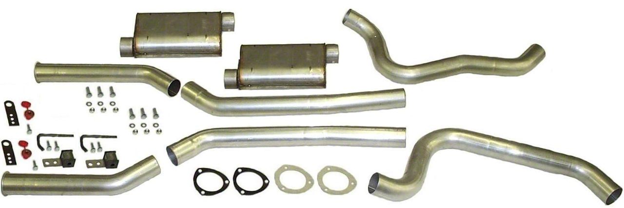 Ecklers 3-Inch Aluminized Header-Back Exhaust System with HVS ...