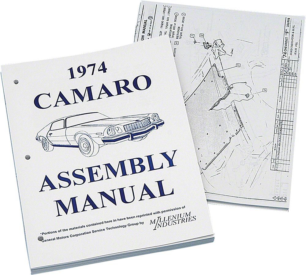 Ecklers 1974 Camaro Factory Assembly Manual