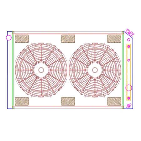Ecklers ComboUnit CrossFlow Radiator; 1-Row (82-92 Camaro w/ Automatic ...
