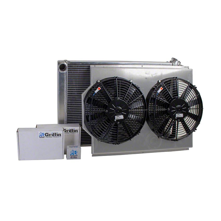 Ecklers ComboUnit CrossFlow Radiator; 2-Row (70-81 Camaro w/ Manual ...