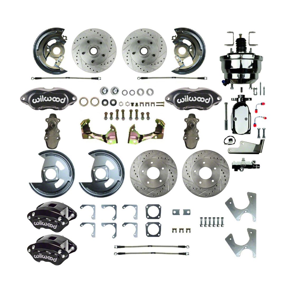 1969 1969 Chevrolet Camaro Front and Rear Brake Conversion Kit The Right Stuff AFXDC25CSX