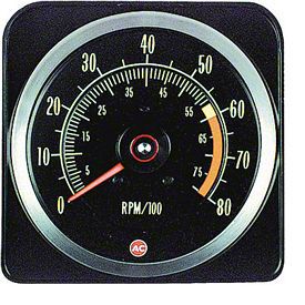 Ecklers Tachometer, 6000 RPM Redline (1969 Camaro)