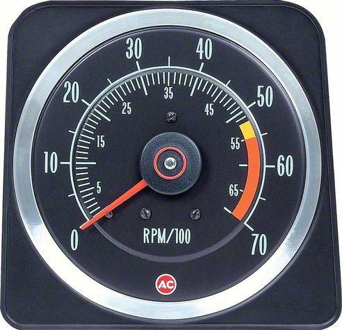 Ecklers Tachometer with 5500 Red Line (1969 Small Block V8 Camaro)