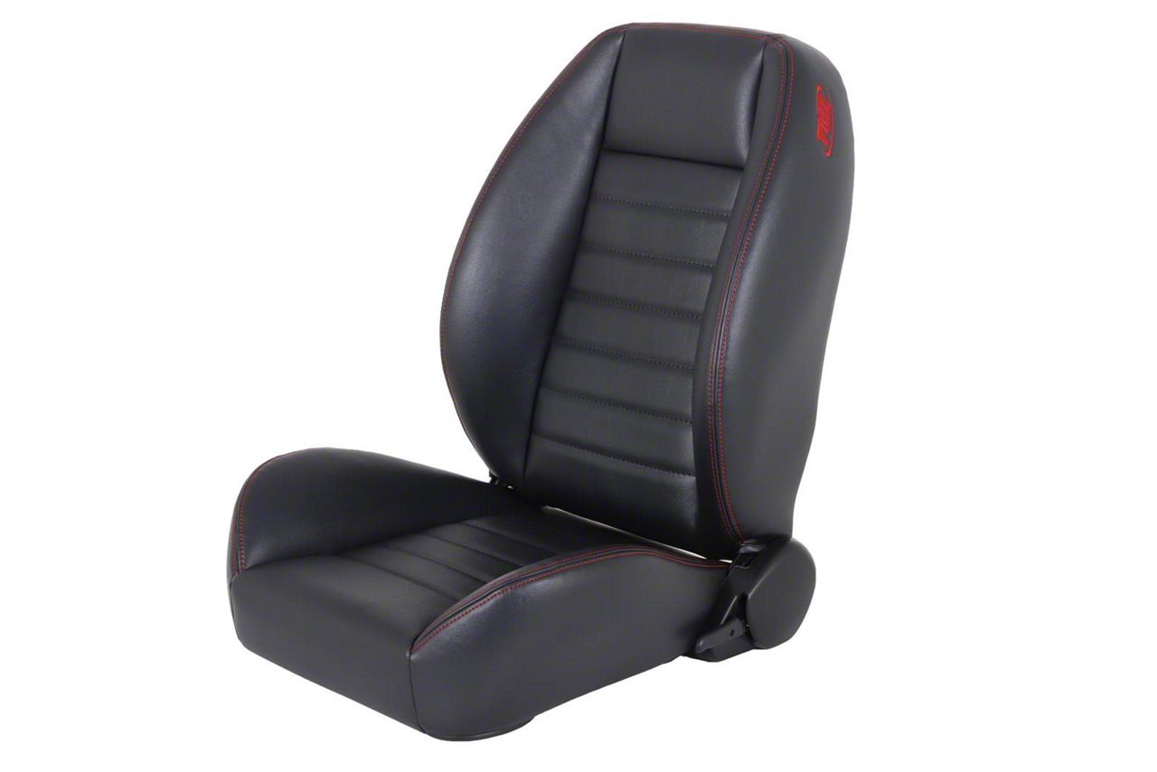 Ecklers Cruiser Collection Low Back Bucket Seats; Black Madrid Vinyl ...