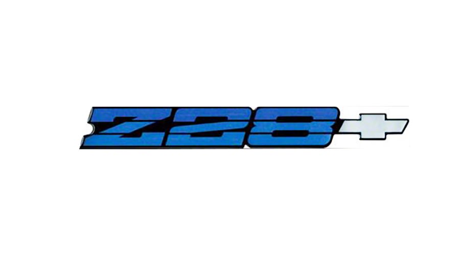 Ecklers Camaro Z28 Rear Panel Emblem, Blue Metallic, 1988-1987