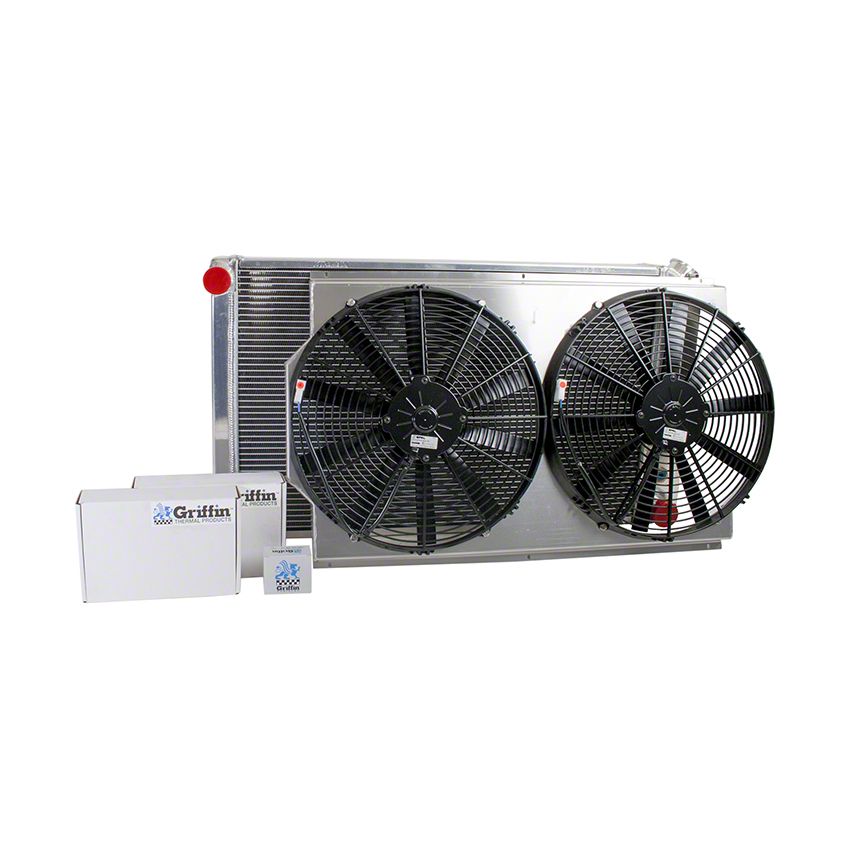 Ecklers ComboUnit CrossFlow Radiator; 2-Row (68-72 GTO w/ Automatic ...