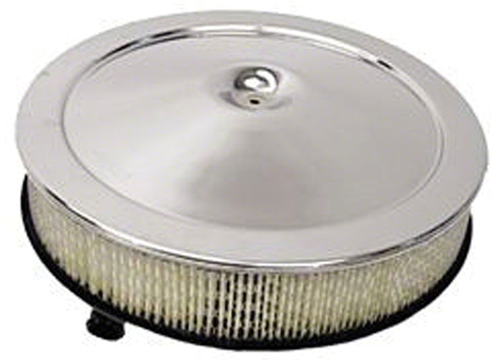 Ecklers Air Cleaner,Open Element,Chrome,64-72