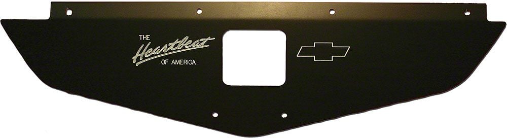 Ecklers Chevelle Core Support Filler Panel, Black Anodized