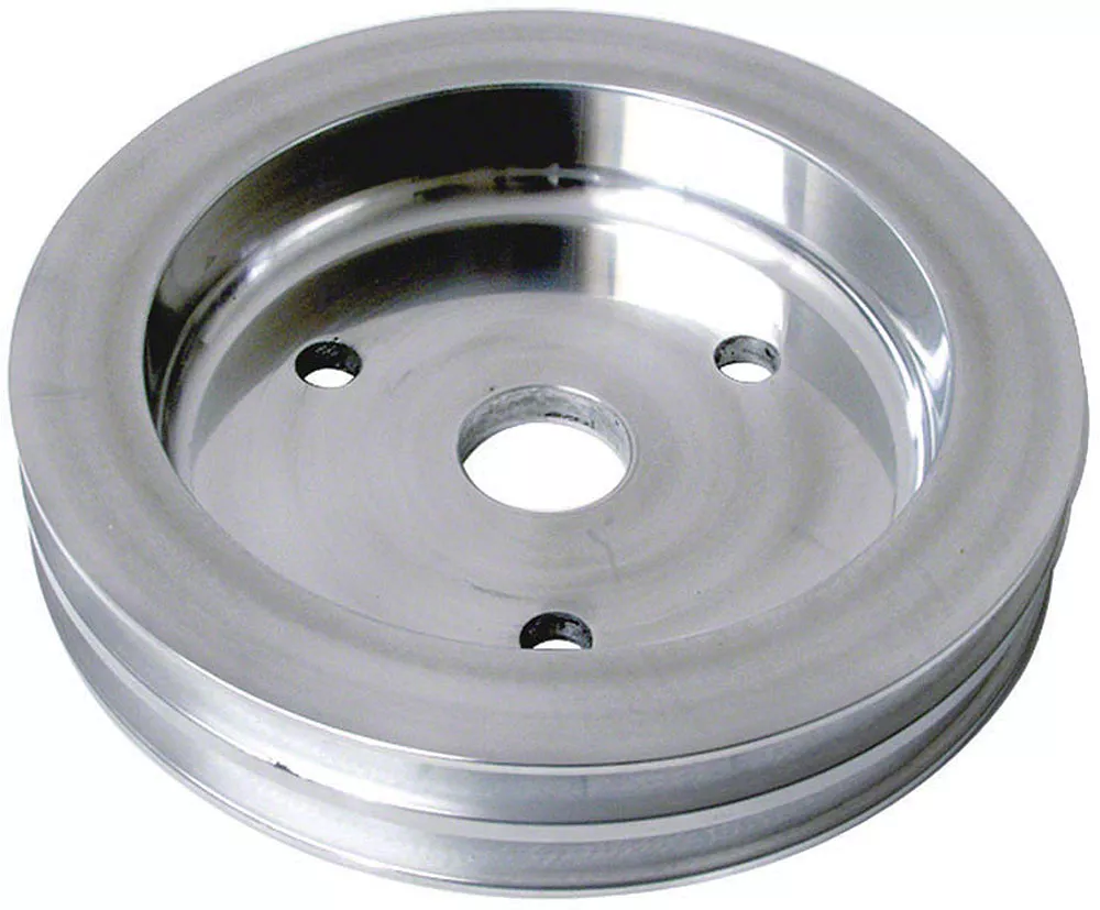 Ecklers Crankshaft Pulley, Small Block, Double Groove, Polished Billet ...