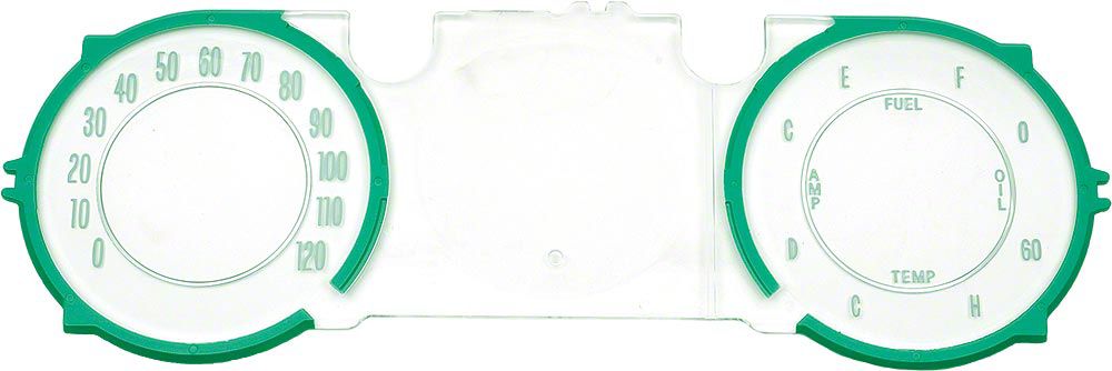 Ecklers Dash Lenses,W/Gauges,64-65