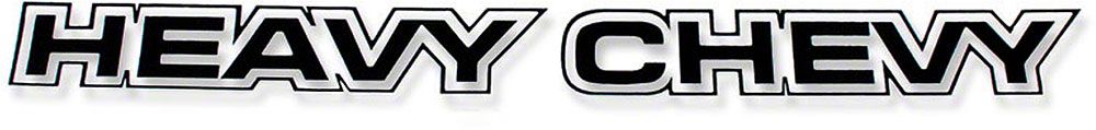 Ecklers Decal, Heavy Chevy, Body Decal, Black (71-72 Chevelle)