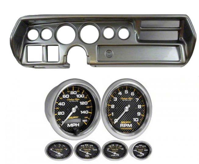 Ecklers Instrument Cluster Panel, Sweep Style, Aluminum Finish, With ...