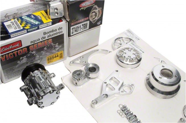 Ecklers Chevelle & Malibu Serpentine Belt Pulley Kit, For Cars With ...