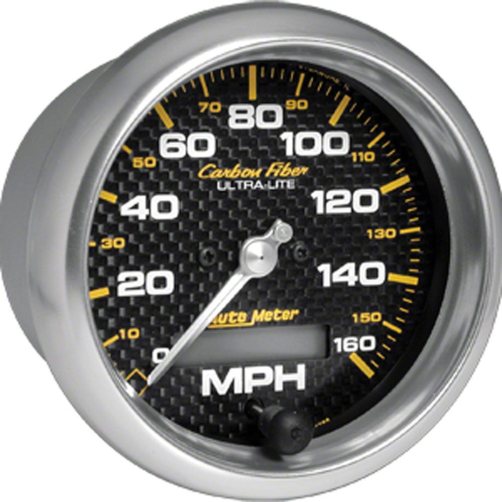 Ecklers Chevelle Speedometer, Electric, 160 MPH, Carbon Fiber Series ...