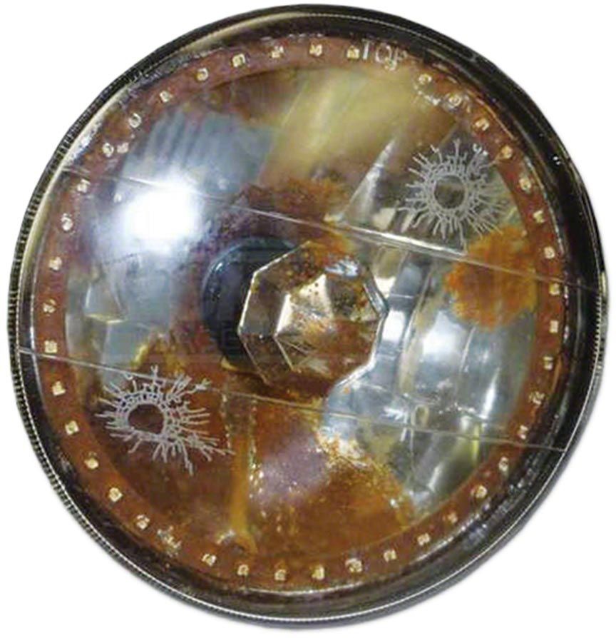 Ecklers Chev Headlight, 5 3/4White Diamond/Multi LED Rat Rod, 58-76