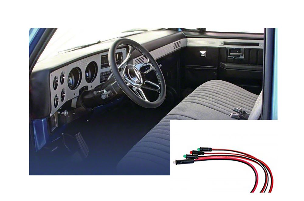 Chevy And GMC Truck Classic Dash LED Light Kit For Mechanical Gauges 1973 1987