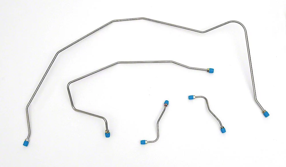 Ecklers Brake Line Set, Front, Stainless Steel, With Non-Power Brakes ...
