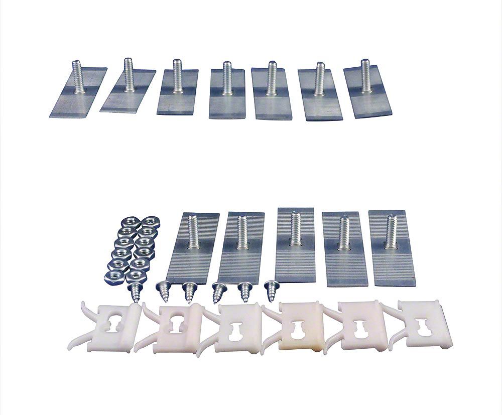 Ecklers Clips,Beltline Molding,Stainless Steel,2-Door Htp Rear,50-54