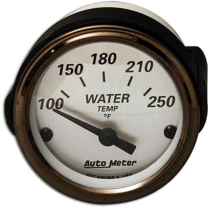 Auto Meter Ecklers American Platinum Series 2-1/16-Inch Water ...