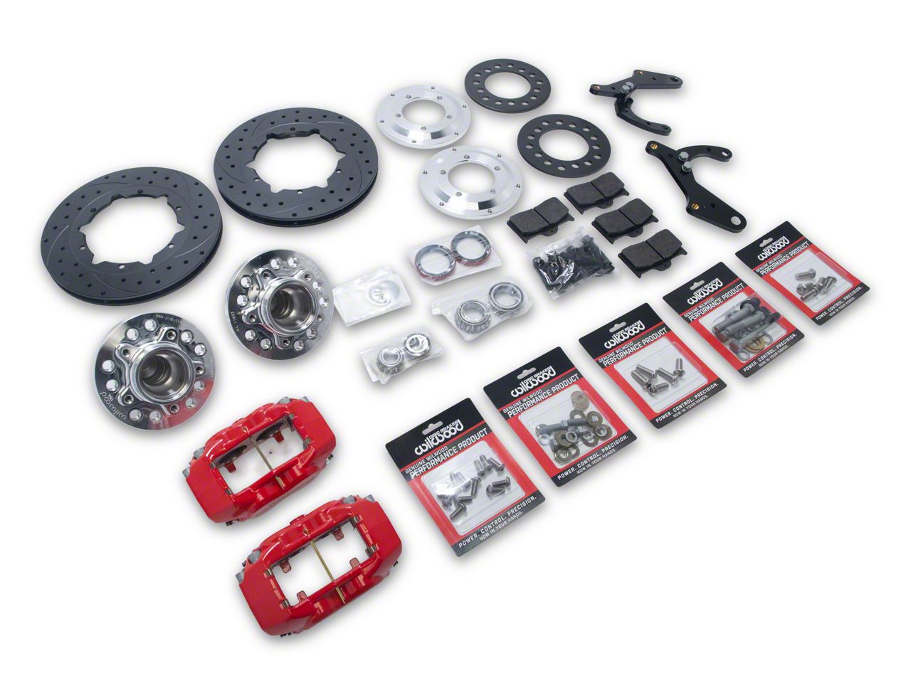 Ecklers Disc Brake Kit, With Drilled And Slotted Rotors And Red Powder ...