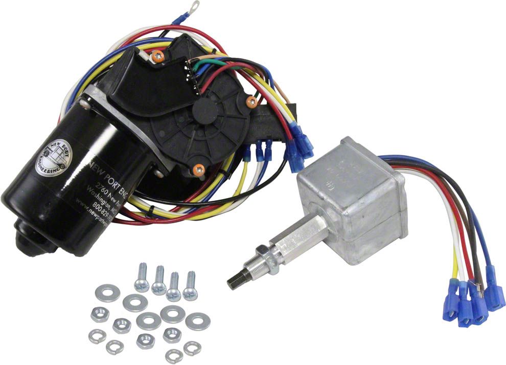 Ecklers Electric Wiper Motor, Replacement, With Delay Switch And Flat ...
