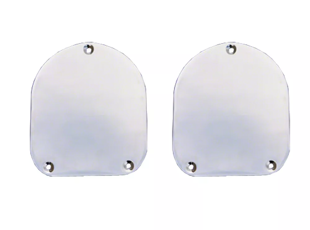 Ecklers Chevy Nomad Or Wagon Rear Shock Covers, Chrome, 1955-1957