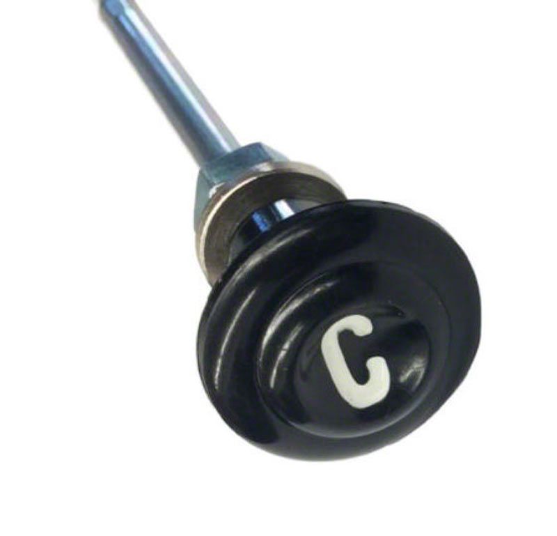 Ecklers Choke Cable and Knob, Black 1955-1959