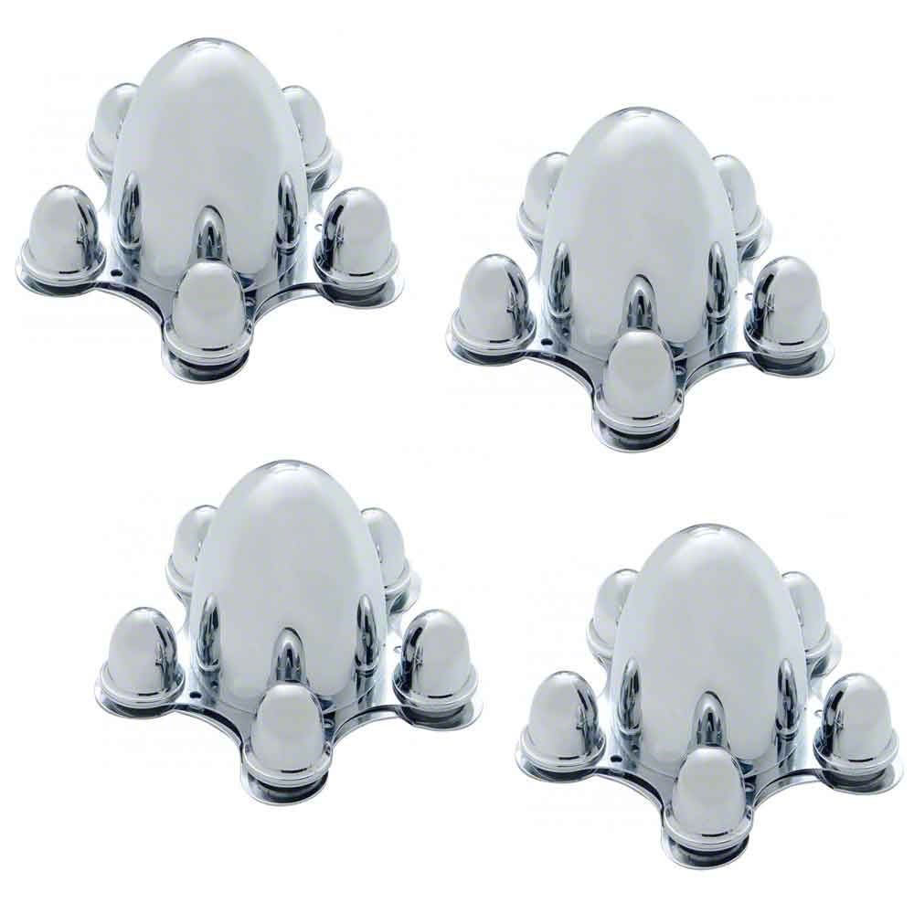 Ecklers Chevy or GMC Truck Spider Center Caps, 5 X 5, Chrome, 47-87