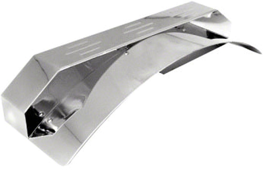 Ecklers Radiator Cover, Chrome, With Fan Shroud, Ribbed (55-57 Chevy ...