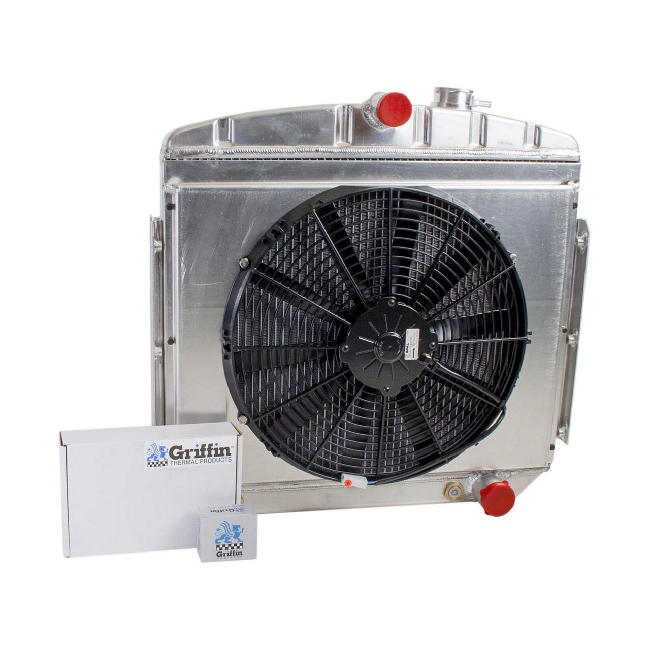 Ecklers ComboUnit DownFlow Radiator; 2-Row (55-57 150, 210, Bel Air, Nomad)