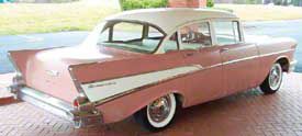 Ecklers Rear Quarter Glass, Clear, 4-Door Sedan (55-57 Chevy Bel Air ...