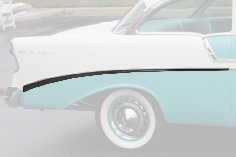 Ecklers Rear Quarter Molding, 2 Dr, RH, Show (1956 Chevy Bel Air)