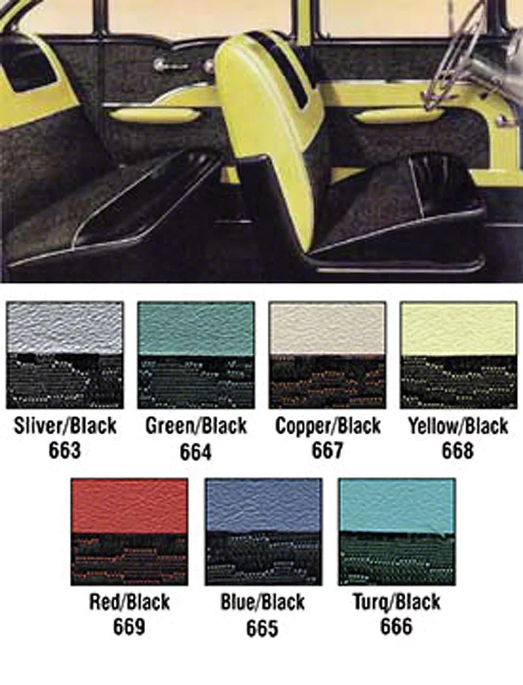 Chevy Seat Cover Set 4 Door Sedan Bel Air 1957 Bel Air Sedan Four Door