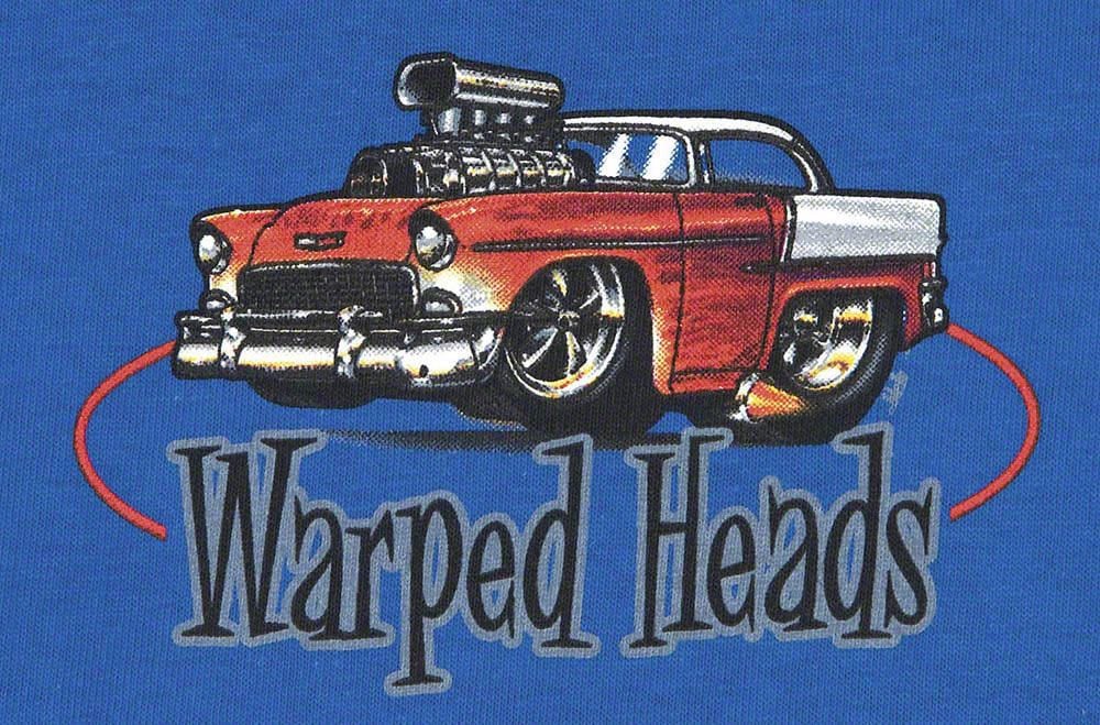 Ecklers T-Shirt,Warped Heads Cust,1955