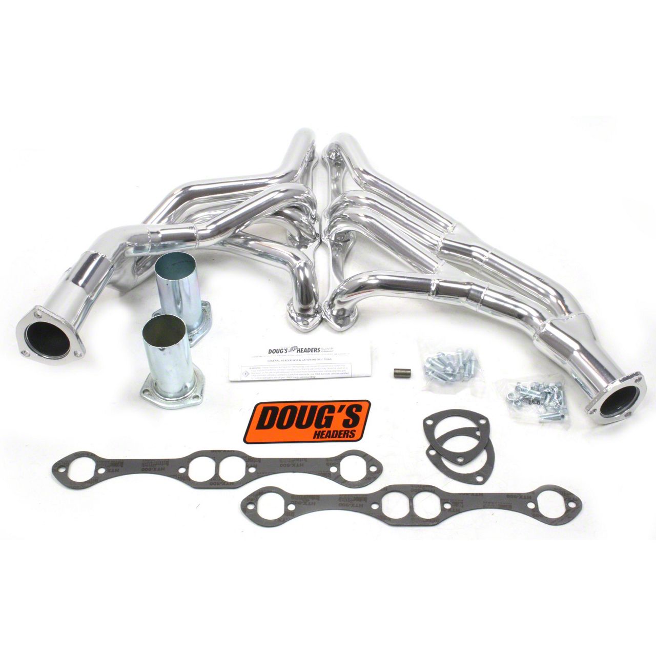 Ecklers 1-5/8-Inch Tri-Y Headers; Silver Ceramic (67-72 Small Block V8 ...
