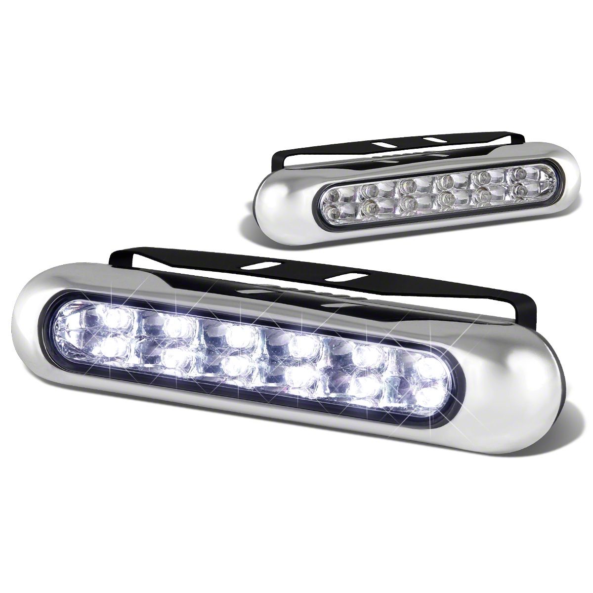 Ecklers 12-LED Rectangular Fog Lights; Clear (Universal; Some ...