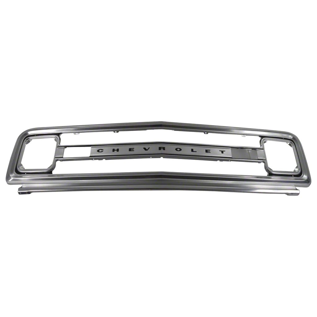 Ecklers Aluminum Grille Frame with Chevrolet Lettering; Chrome (69-70 ...