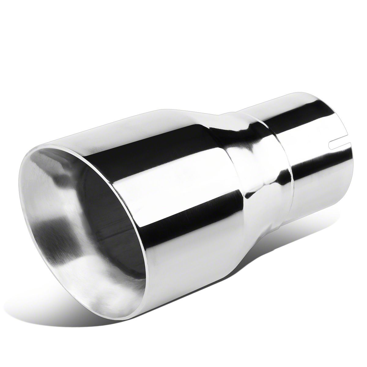 Ecklers Angled Cut Dual Wall Exhaust Tip; 4.50-Inch; Polished (Fits 3 ...