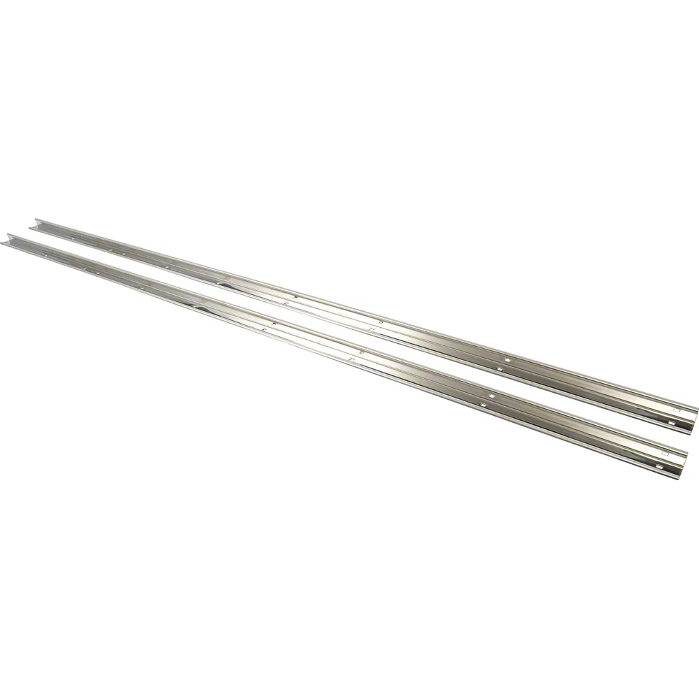 Ecklers Bed Angle Strips; Stainless; Unpolished (47-53 Chevrolet Truck ...