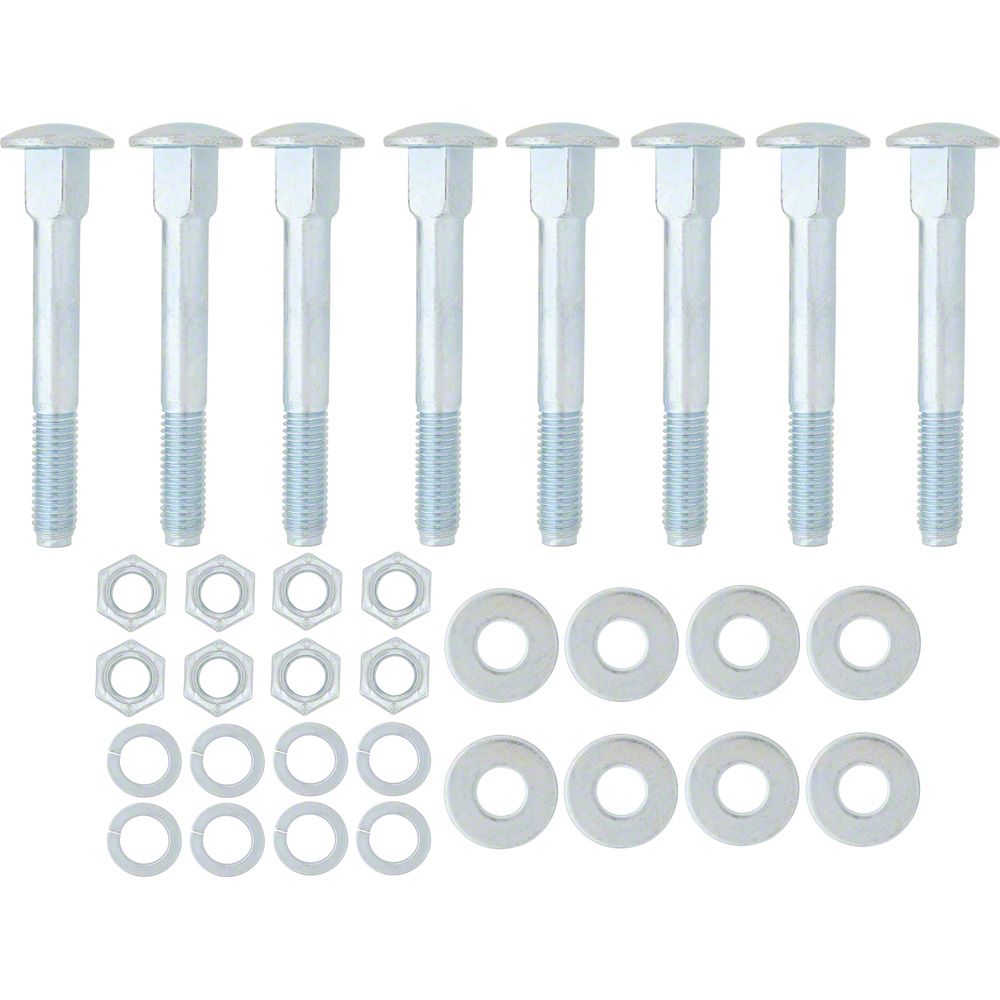 Ecklers Bed to Frame Mounting Set with 8 Short Bolts; OE-Style; 32 ...