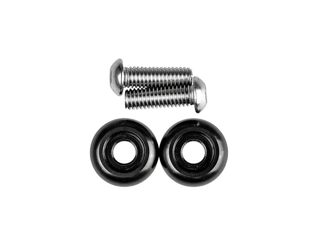 Ecklers Billet Button Head Washer and Bolt Kit; 5/16-Inch x 1-Inch Length; Black Anodized