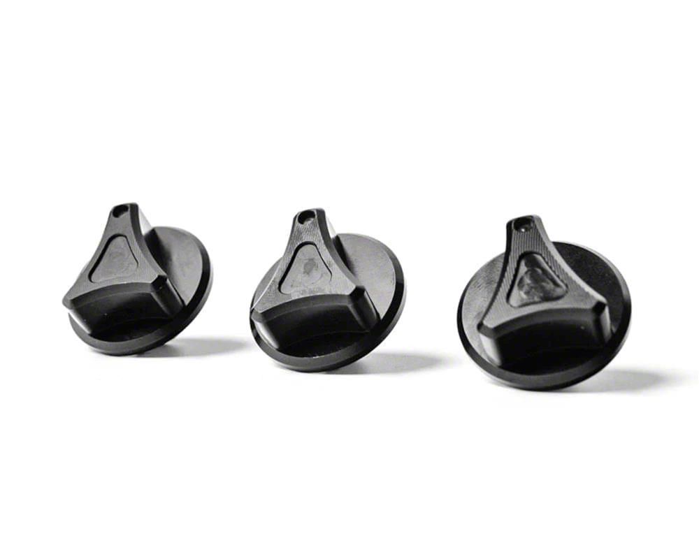 Ecklers Billet Climate Control Knobs; Black Anodized (95-99 C1500 ...