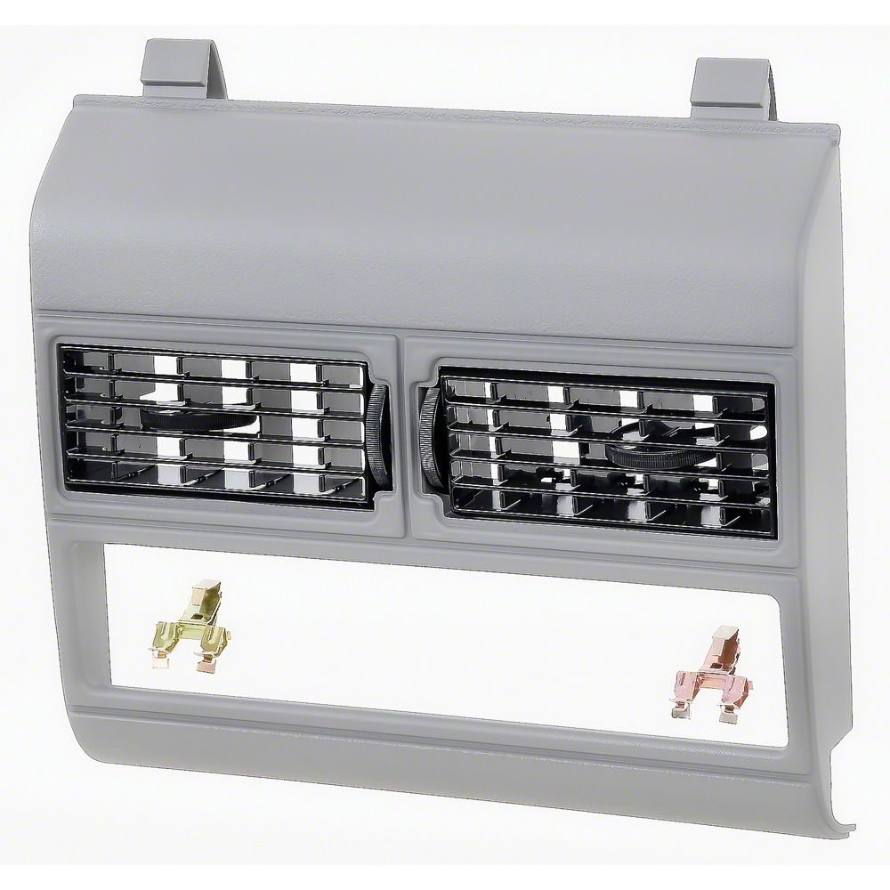 Ecklers Center A/C and Heater Vent Trim Plate with Vents; Paintable (88 ...