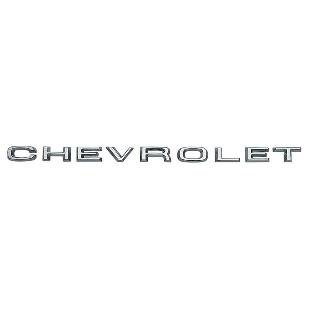 Ecklers Chevrolet Hood Letter Emblem Set with Hardware (67-68 C/K10)