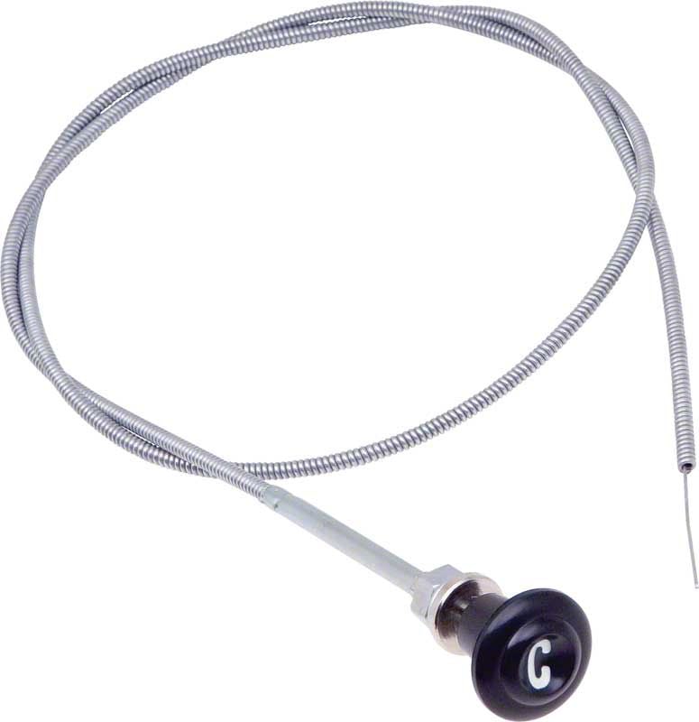 Ecklers Choke Cable with Black Knob (55-59 Chevrolet Truck)